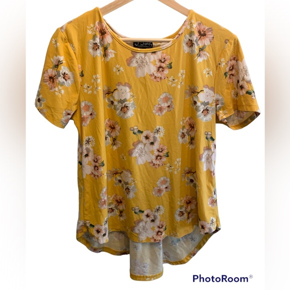 J for Justify | Tops | J For Justify Yellow Floral Blouse With Corset ...